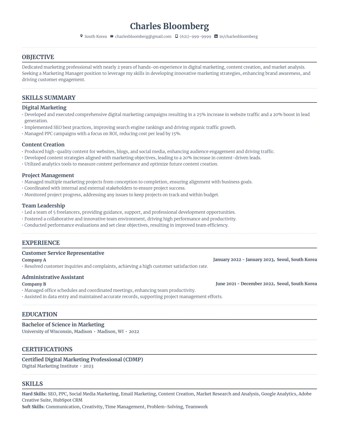 A Perfect CV Format: Best Examples for the Kenyan Job Market