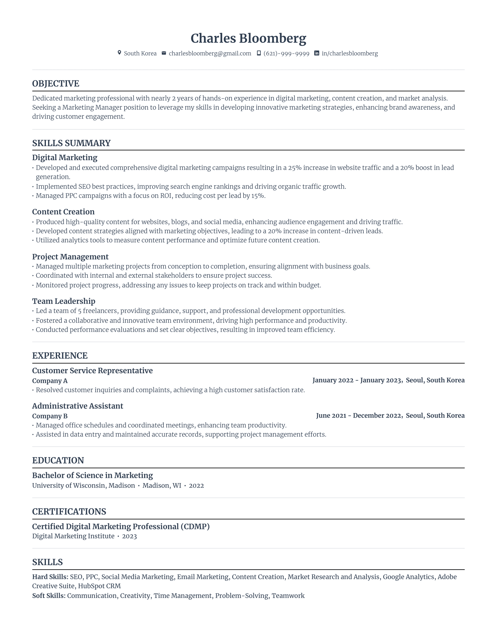 A Perfect CV Format: Best Examples for the Kenyan Job Market
